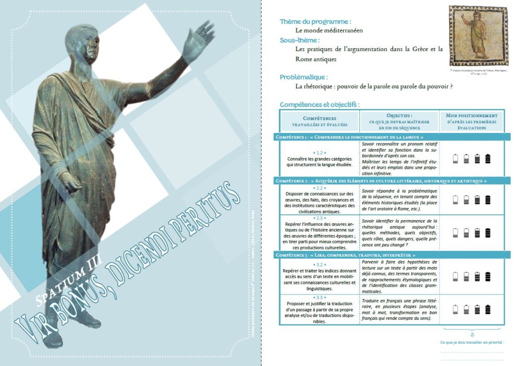 Séquence latin 3e sur l’art oratoire : VIR BONUS, DICENDI PERITUS ...