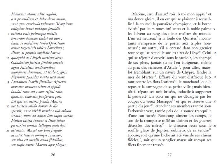 Carpe diem – anthologie bilingue de poèmes extraits des Odes d’Horace ...