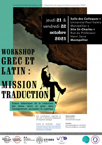 Un séminaire à ne pas louper : Workshop grec et latin : Mission ...